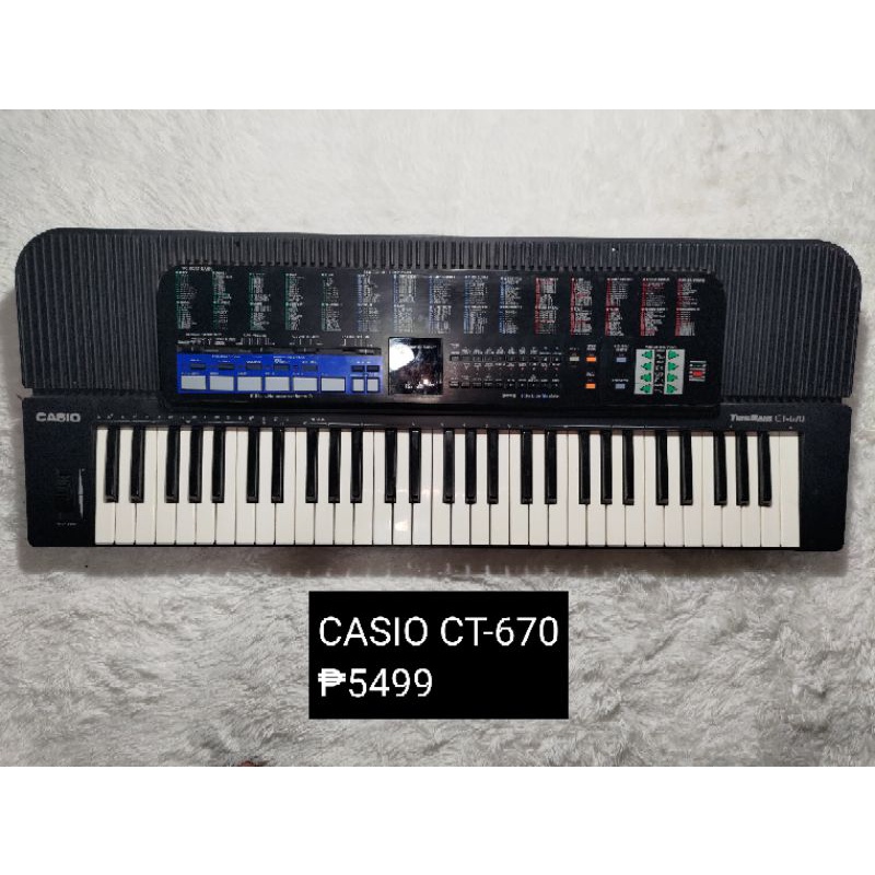 CASIO CT-670, CASIO PIANO KEYBOARD, 2NDHAND PIANK | Shopee Philippines