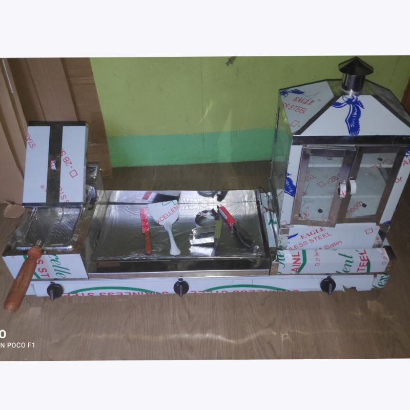 3in1 BURGER GRILL WITH DEEP FRYER AND HOUSE STEAMER (5 SIZES) | Shopee ...
