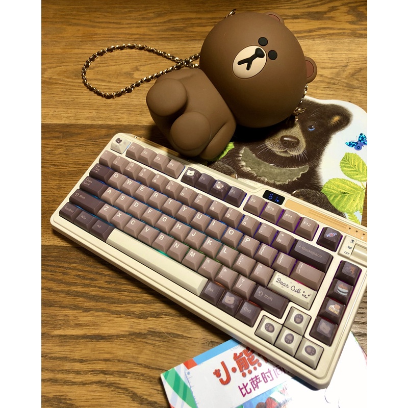 142 Keys PBT Keycaps Little Bear KCA Profile Keycap Dye Sublimation ...