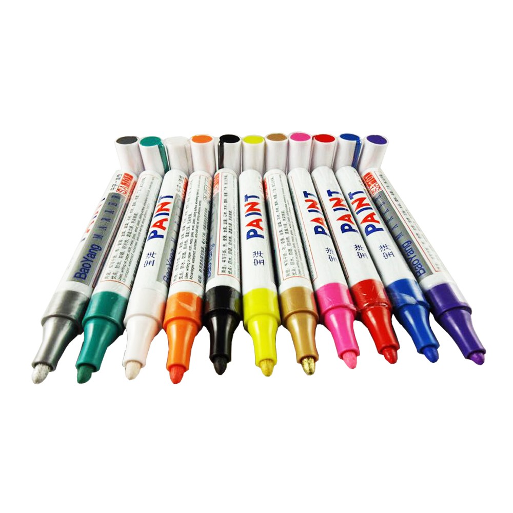 Pro M Motorcycle Waterproof Rubber Permanent Paint Marker Pen Car Type ...