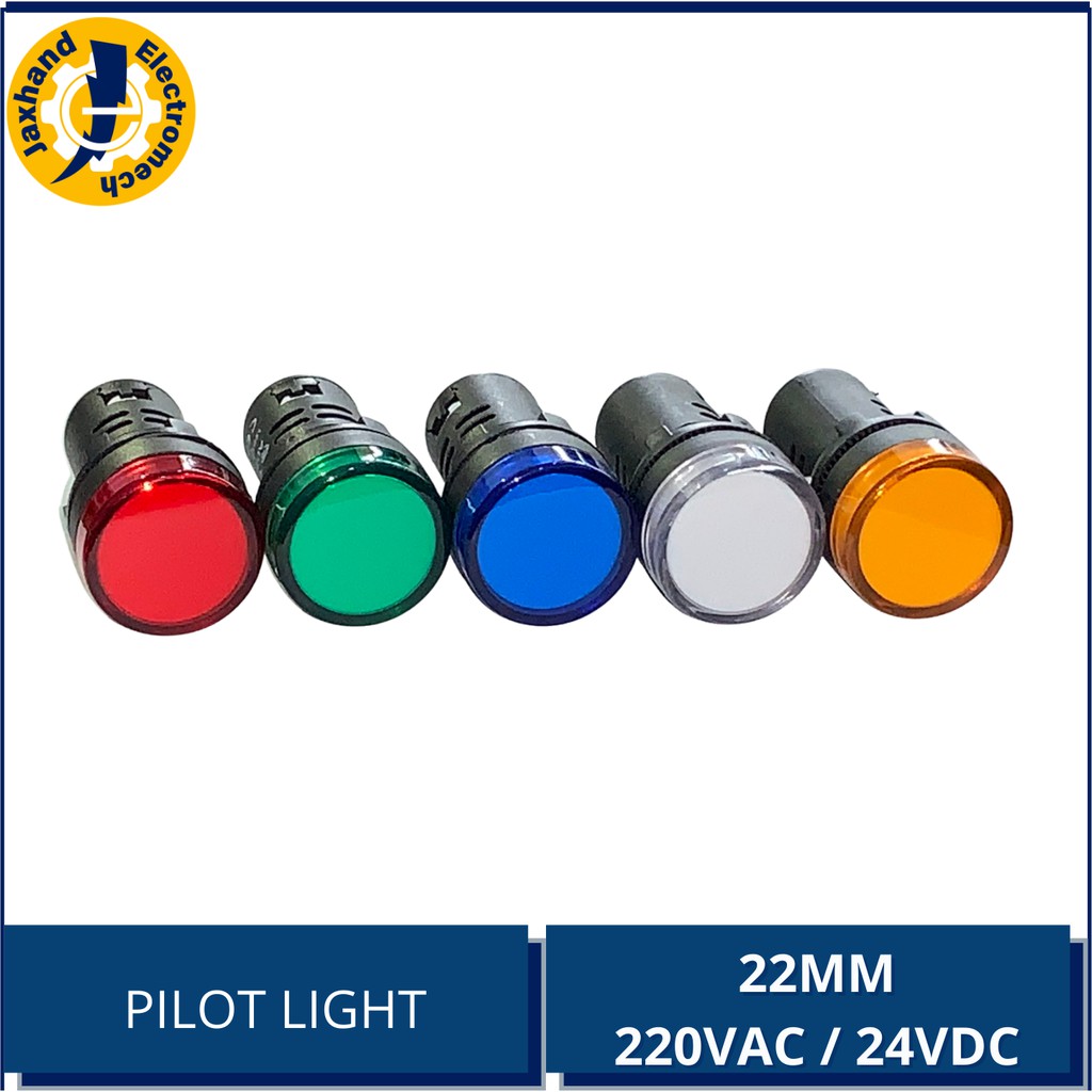 Pilot Light Indicator 22mm, 24VDC / 220VAC | Shopee Philippines