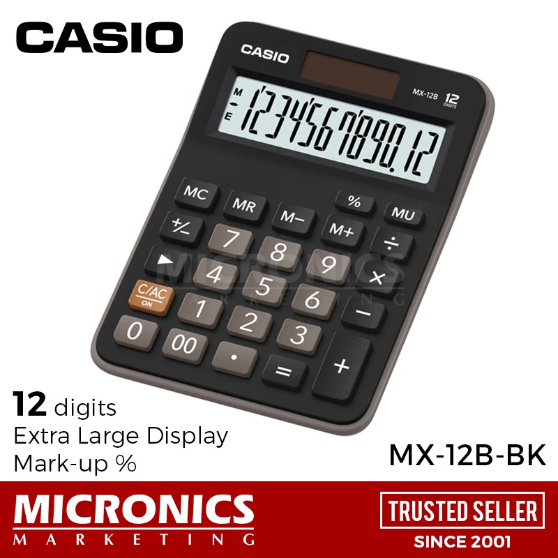 Casio MX-12B Calculator - 100% Original - Ship tomorrow | Shopee ...