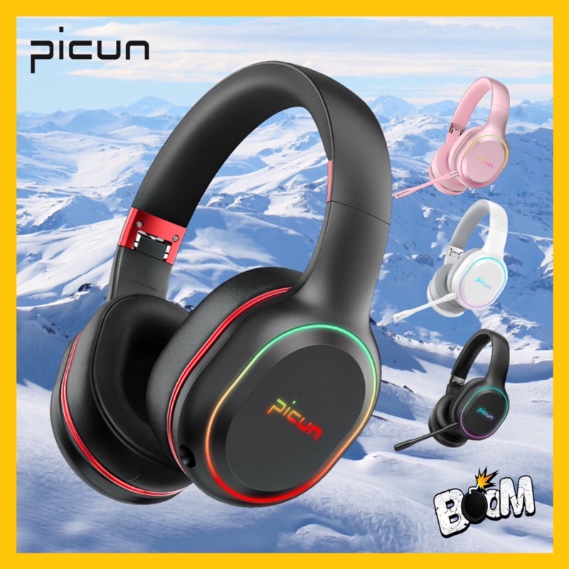 PICUN P80X / UG-05 Gaming Headset Dual Mode Wireless Bluetooth + Wired ...