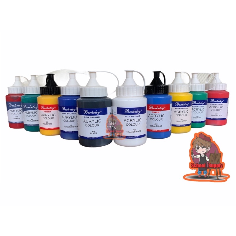 Berkeley Acrylic Colour Paint 250ml | Shopee Philippines