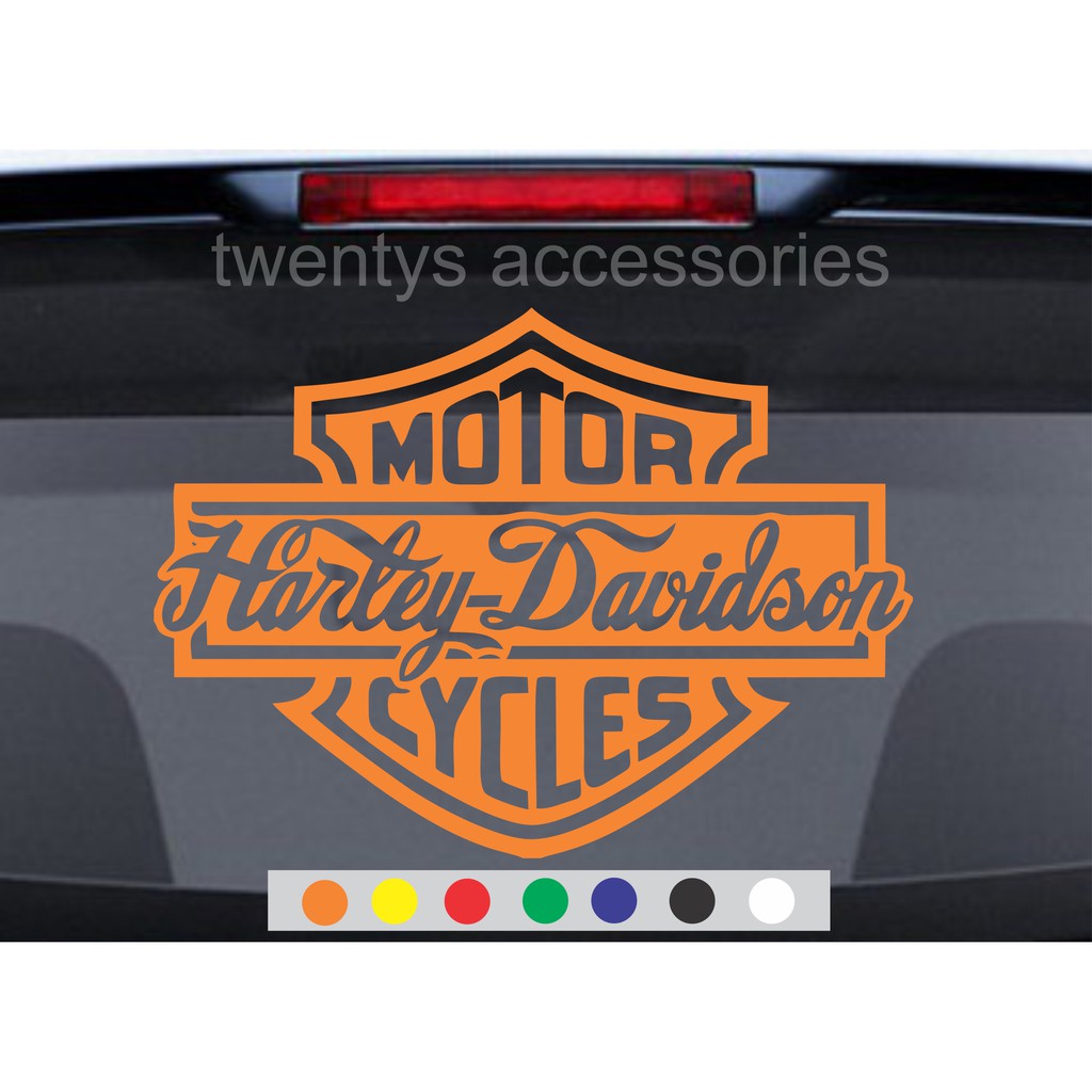 Harley davidson motorbike stickers car window stickers cutting stickers ...