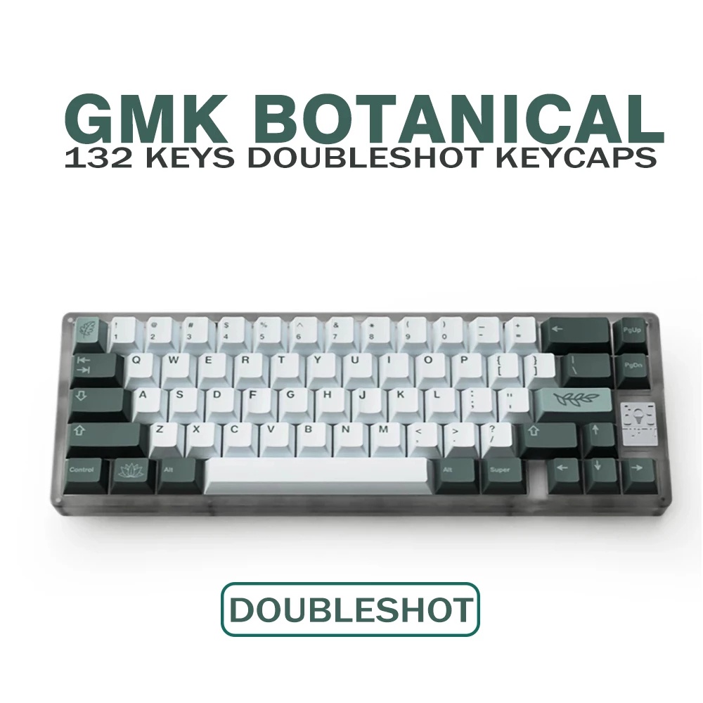 GMK Botanical Double shot 132 Keys PBT Keycap Cherry Profile Keycaps ...