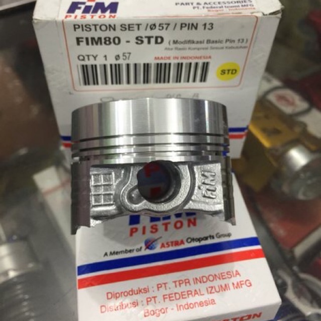 Piston piston raw fim kit 57 57.5 58 58.5 59 59.5 60 61 62 63mm pin 13 ...