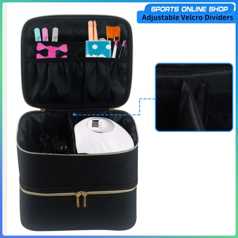 [Beauty] Nail Polish Carrying Case Bag Professional Portable Zipper ...