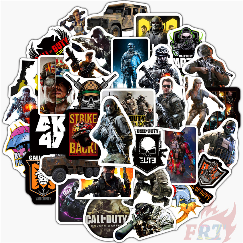 50Pcs/Set Call of Duty Series 02 Stickers FPS Games COD DIY Fashion ...