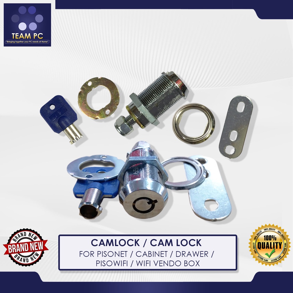 CAMLOCK / CAM LOCK, FOR PISONET / CABINET / DRAWER / PISOWIFI / WIFI ...