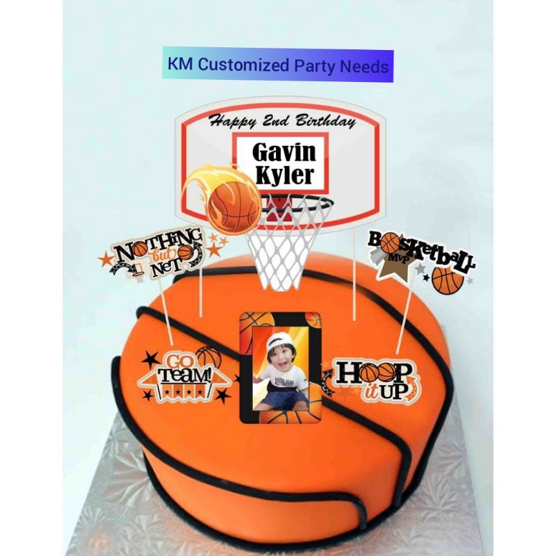 Basketball Theme Customized Cake Topper | Shopee Philippines