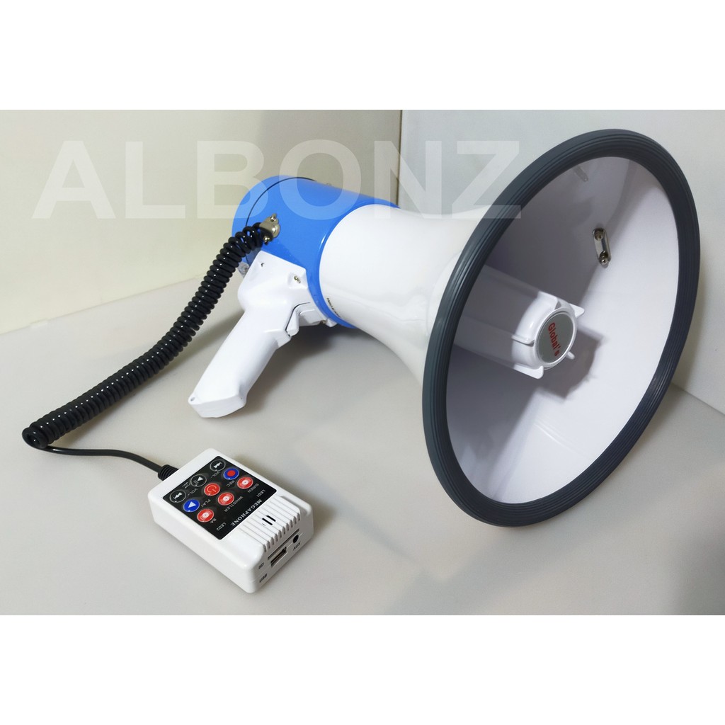 Globals Portable Megaphone MU-8R 50watts With USB, SD, Record Function ...