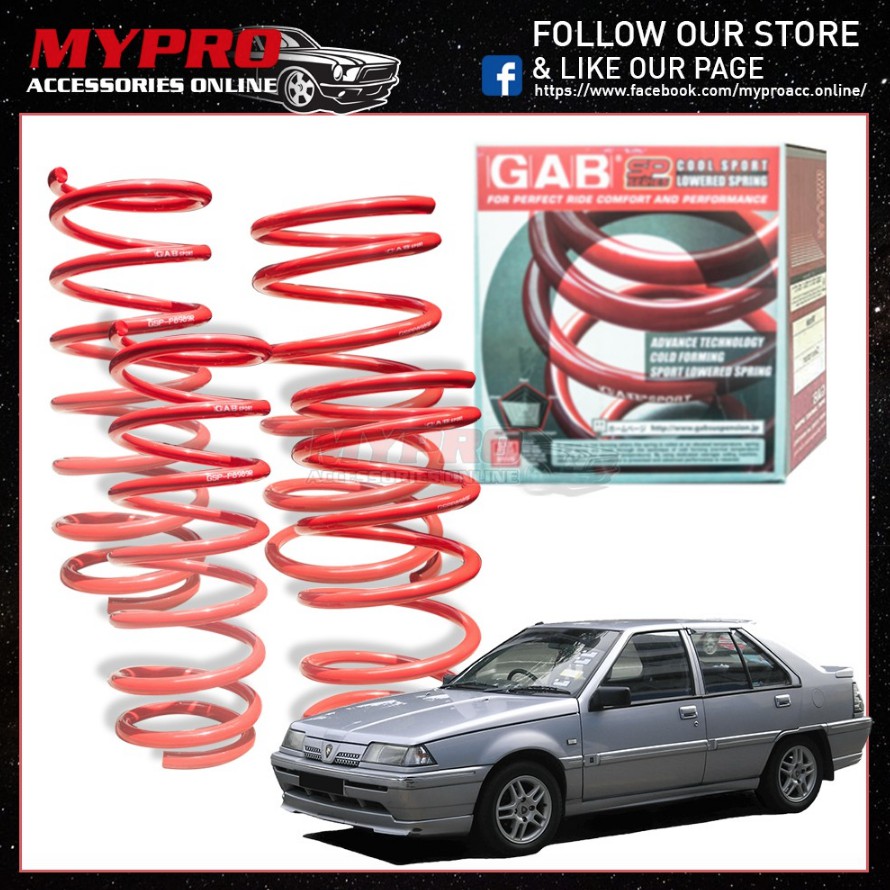 GAB LOWERED SPRING SPORT SPRING SP SERIES PROTON Saga Iswara | Shopee ...