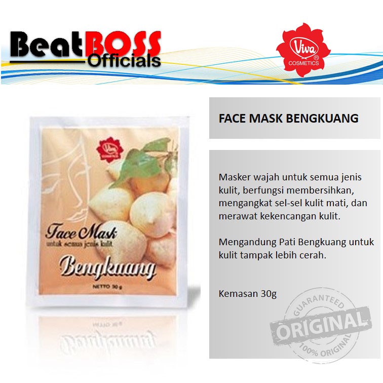 Viva FACE BENGKUANG MASK 30g | Shopee Philippines