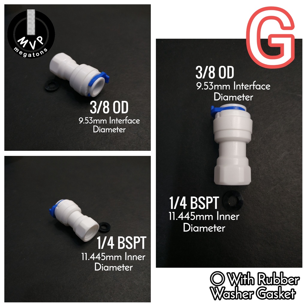 RO Fittings Straight Female Adapter BSPT Quick Fittings Quick Connect ...