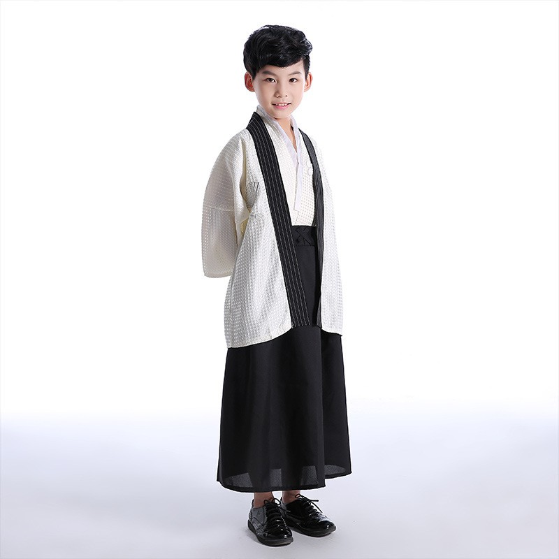 Children Kimono Samurai Traditional Japanese Yukata Haori Asian Clothes ...