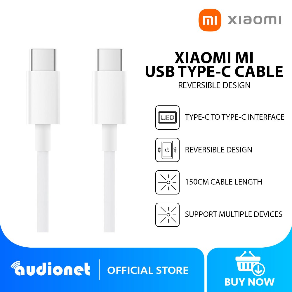 Xiaomi Mi USB Type-C Cable 150cm | Reversible Design | Shopee Philippines