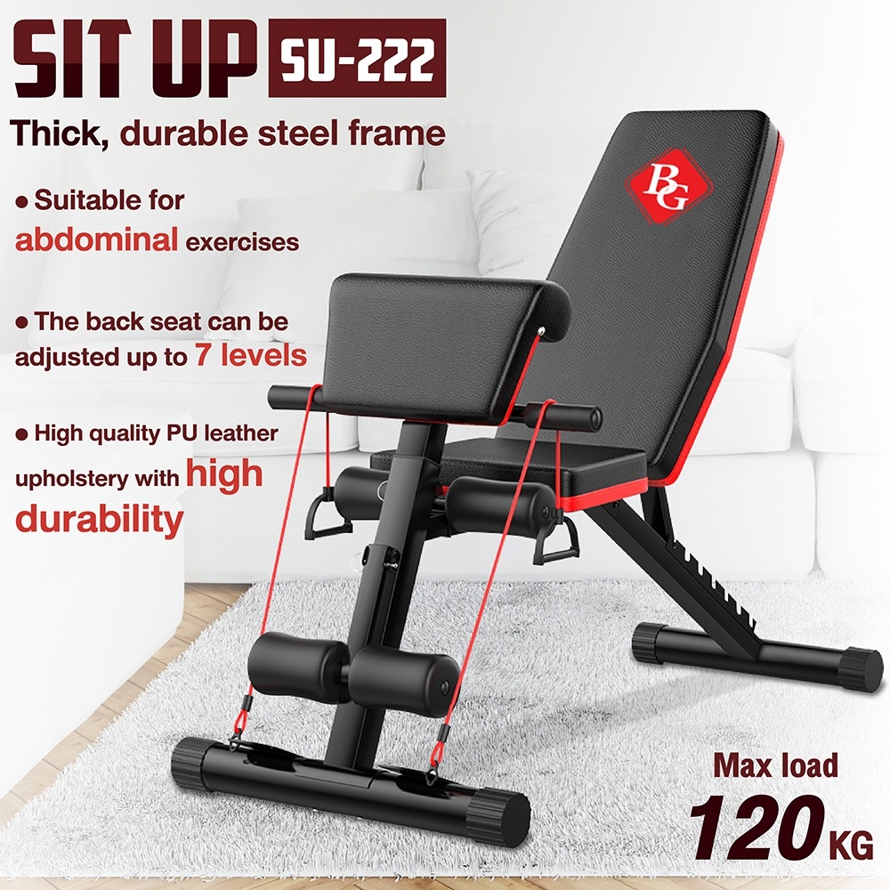 B&G Adjustable Bench Press Chair, SIT UP Bench, abdominal exercise ...
