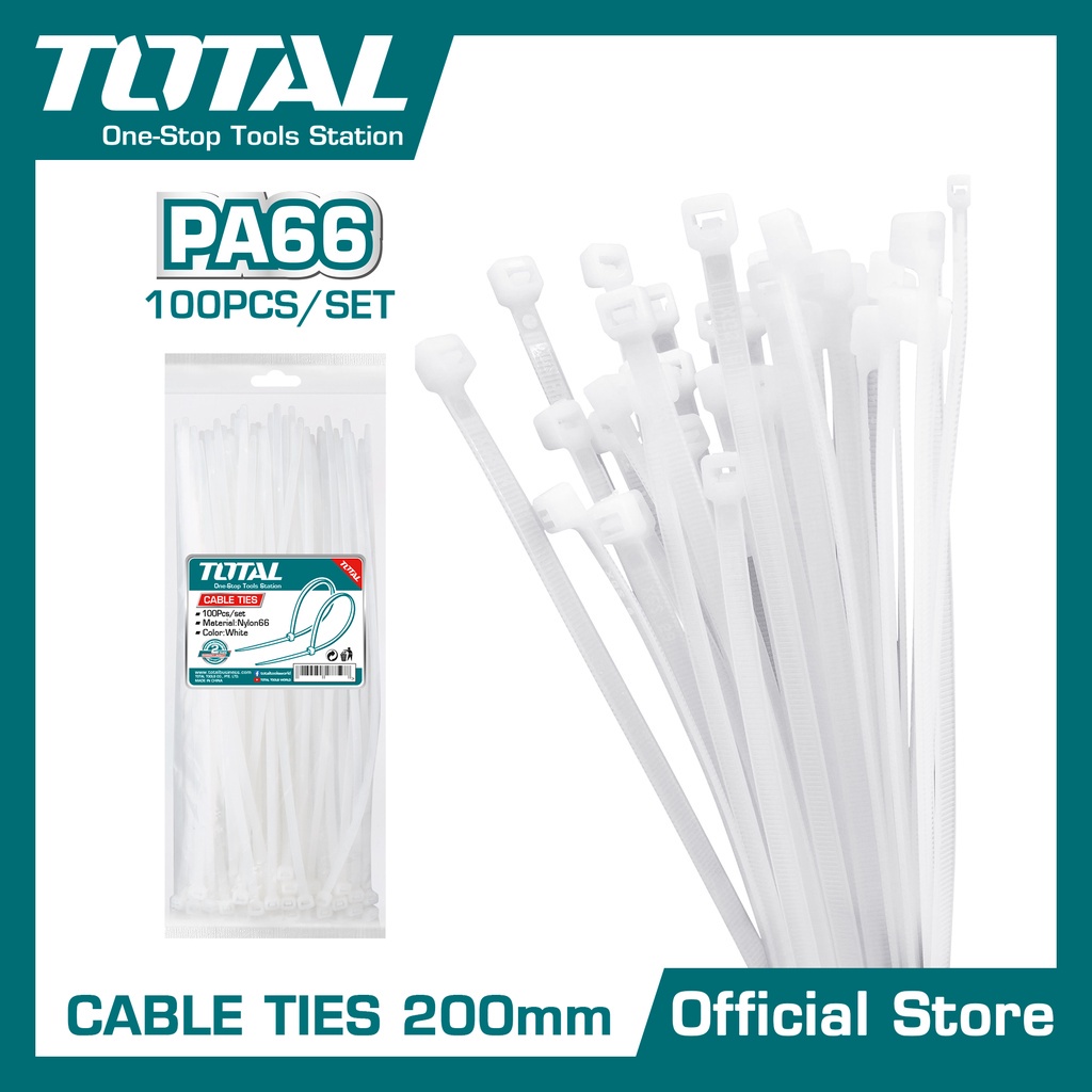 Total premium Cable Ties 200mm car motorcycle cable ties home universal ...