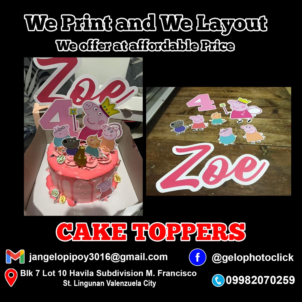 CT Cake toppers board | Shopee Philippines