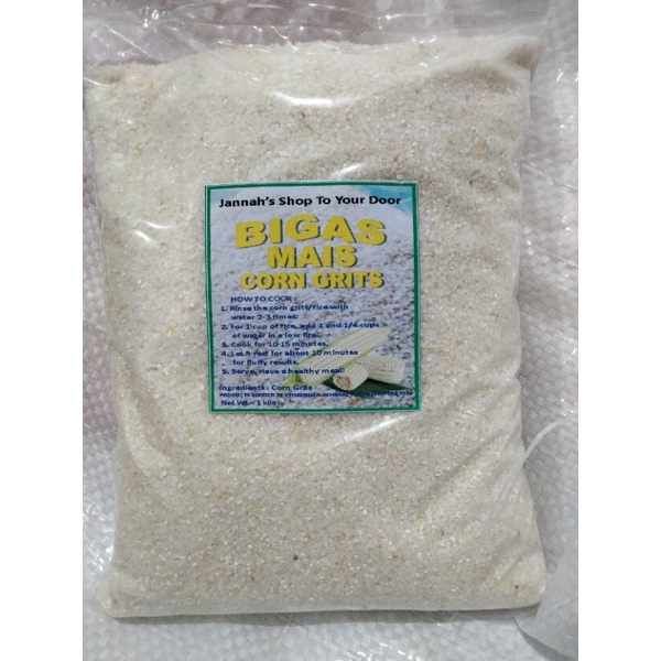 #10, #12, #14 & #16 Bugas Mais Premium White Yellow Corn Grits 1kg ...