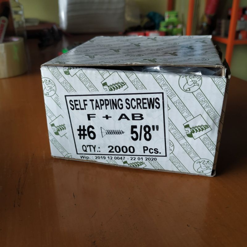 Scrup Bolt 6x5 / 8 "Inch (Self Tapping Screw) | Shopee Philippines