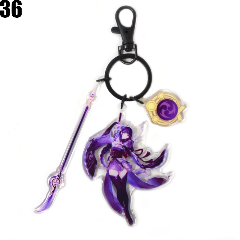 3 in 1 Genshin Impact Keychain Furina Wriothesley Character 3 in1 ...