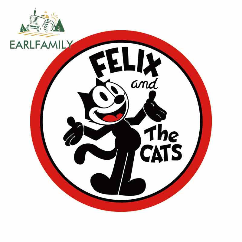 EARLFAMILY 13cm x 13cm For Felix And The Cats Motorcycle Car Stickers ...