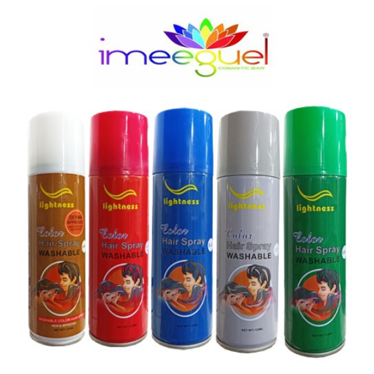 Lightness fashion Color Washable Hair Spray 120ml. | Shopee Philippines