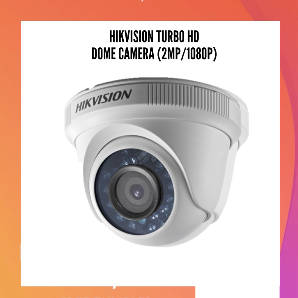 HIKVISION CCTV Camera 2MP / 1080P Dome Camera 2.8mm | Shopee Philippines