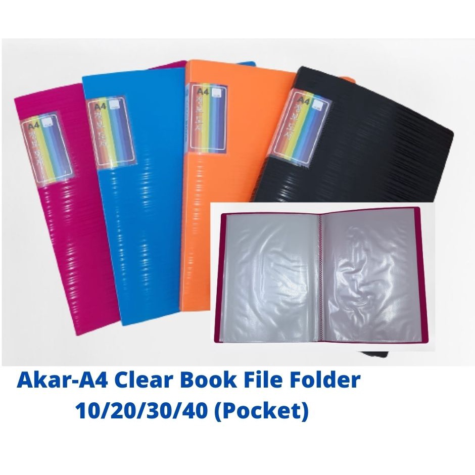 Akar A4 Clear Book File Folder | Shopee Philippines