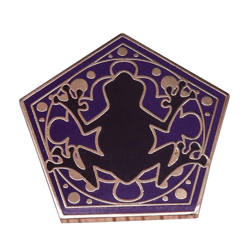 Hogwarts house chocolate frog brooch magical munchies food pin Harri ...