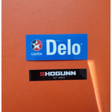 DELO Caltex Engine OIL Logo Laminated Vinyl Stickers | Shopee Philippines