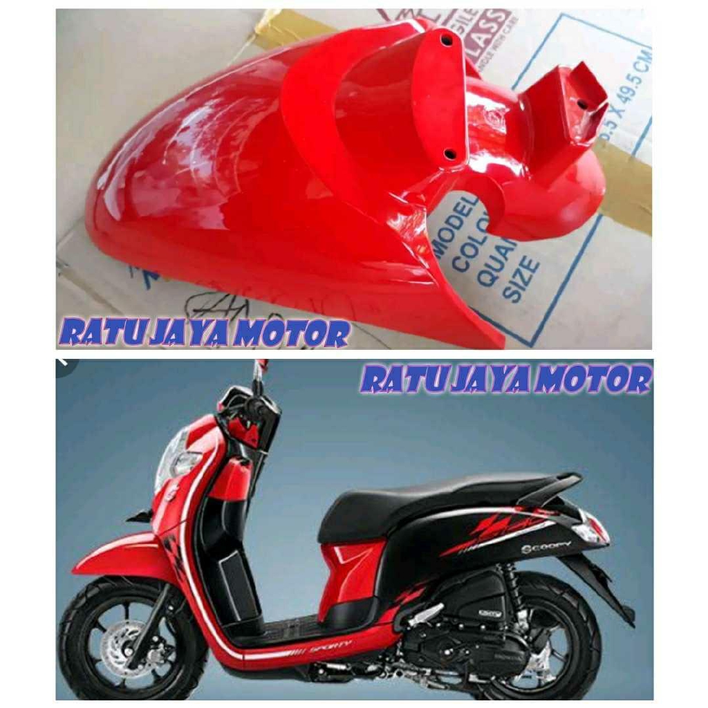 MERAH All New Honda Scoopy 2018 - 2019 Front Fender red!! | Shopee ...