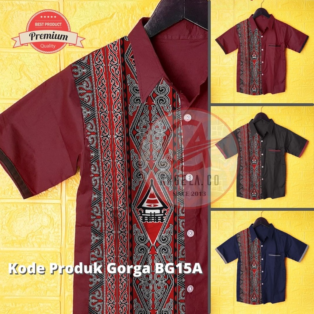 Angelaco | Batik Gorga Children Short Sleeve | Gorga Batak Ethnic ...