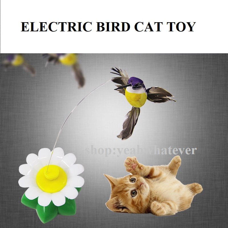 YW Cat Toy Electric Rotating Colorful Butterfly Funny Dog Pet ...