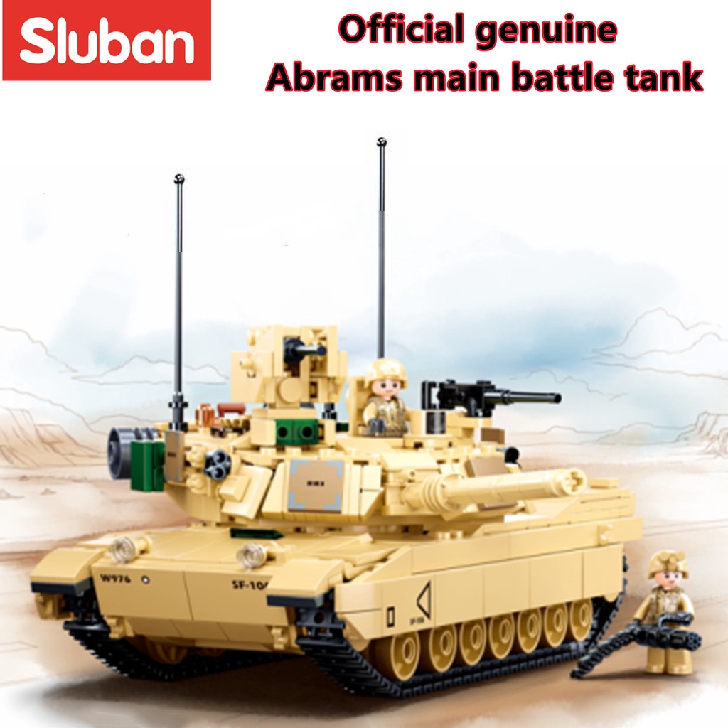 Sluban Building Block Toys Army Model M1A2 Sep V2 Abrams 781 Pcs Bricks ...