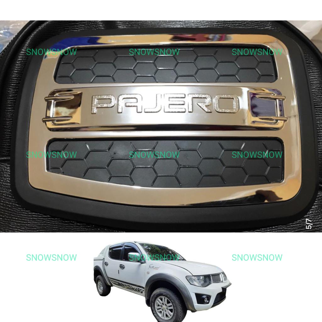 HITAM PUTIH Pajero Sport Tank Cover 2008 2010 2015 Luxury Black and ...
