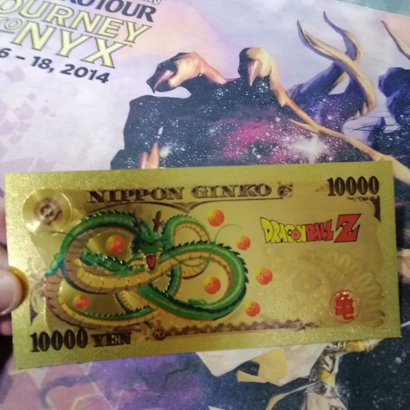 1 Goku dragon ball gold banknote collection | Shopee Philippines