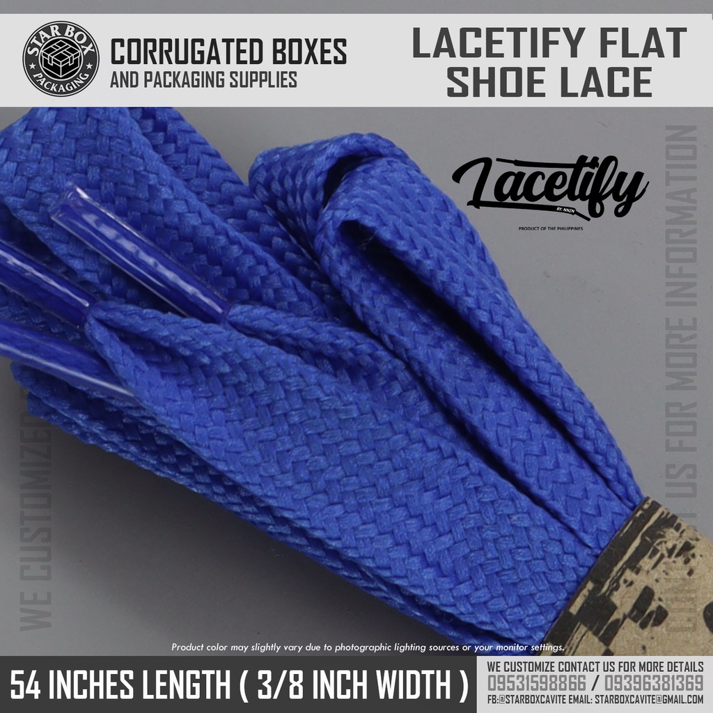 Premium Quality Colored Flat Shoelace Lacetify Classic Shoe laces Cord ...