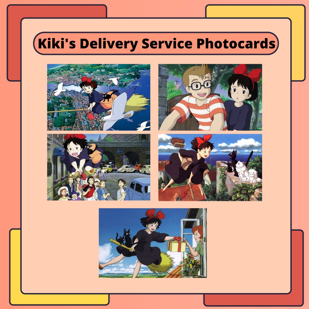 Kiki's Delivery Service Studio Ghibli Waterproof Glittered Photocards ...