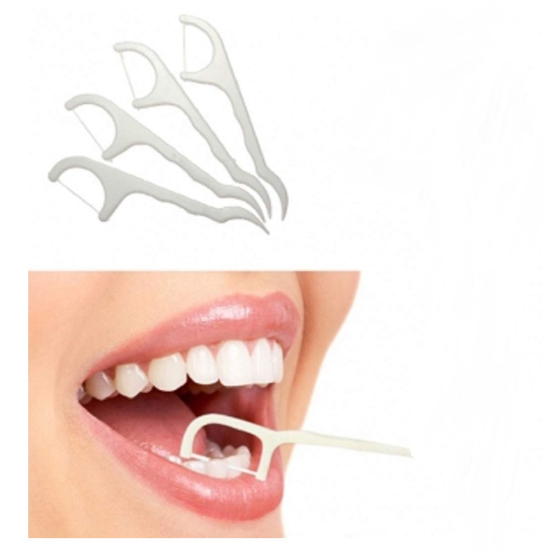 50/100pcs Floss Threaders Tooth Floss Holders Toothpick Tool ...
