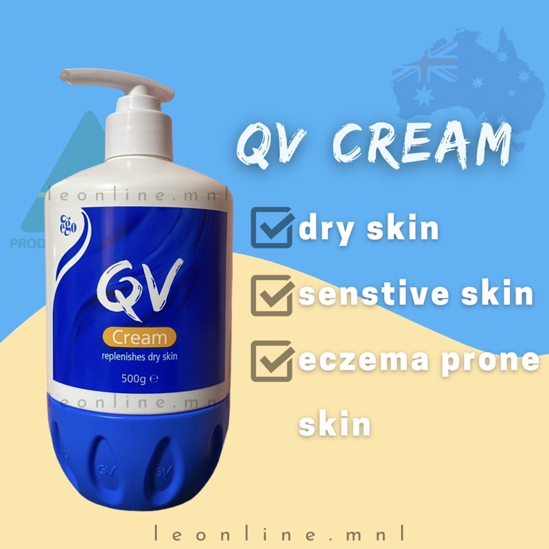 QV Cream for dry, sensitive, eczema prons skin 500g/1kg | Shopee ...