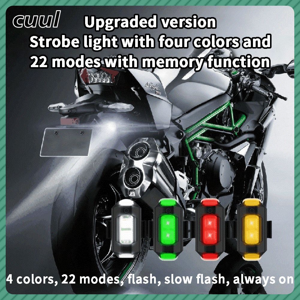 Ready stock Rechargeable flashing lights motorcycle bikes modified drones aircraft lights UAV ...