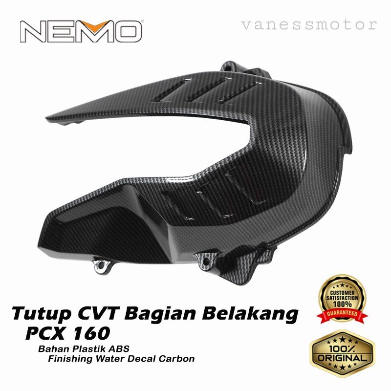 Cvt Cover Honda PCX 160 Rear Carbon Nemo Original | Shopee Philippines