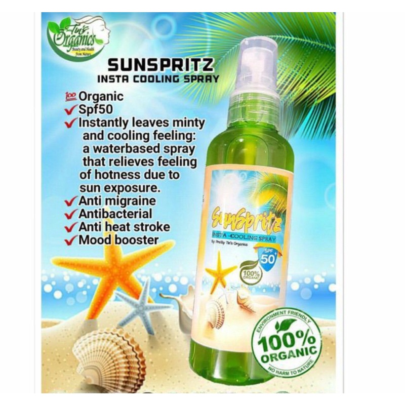 SUNSPRITZ Insta-Cooling Spray by Tin's Organics | Shopee Philippines