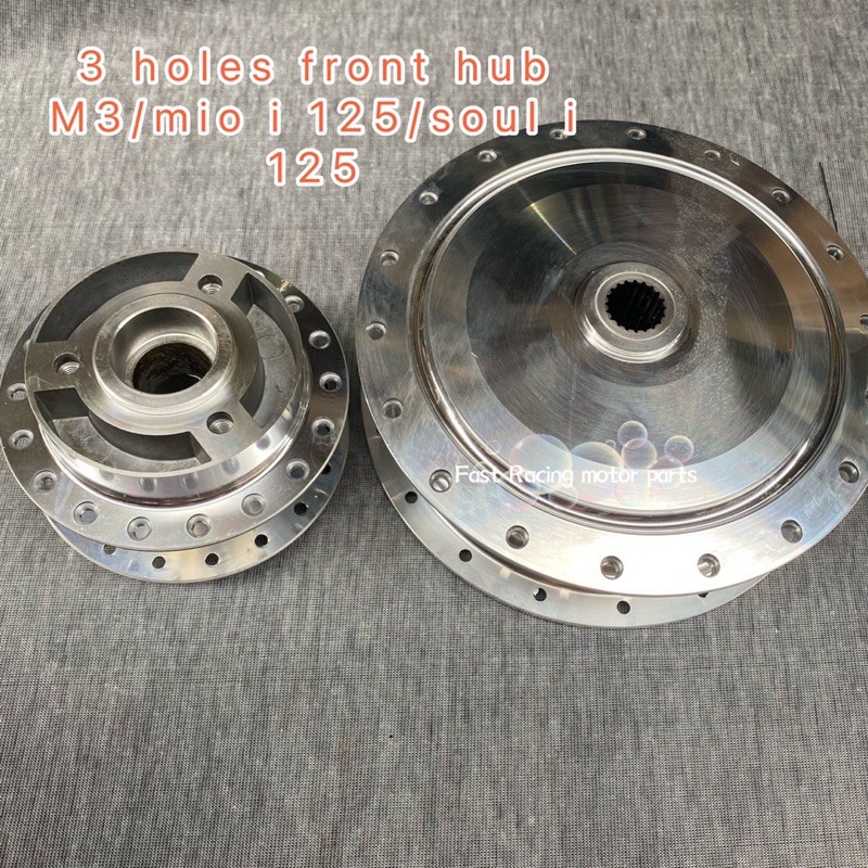 motorcycle front hub 3 holes,front and rear set silver hub for mio soul ...