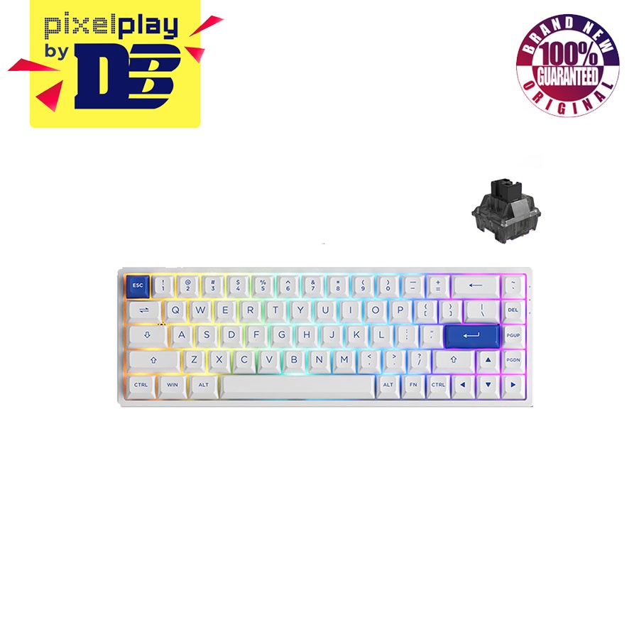 Akko Blue on White 3068B Plus Multi-Modes RGB Mechanical Keyboard (Akko ...
