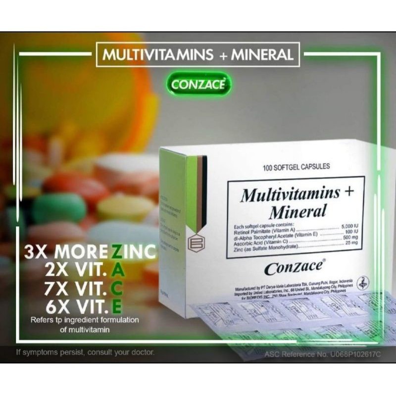 Conzace softgel capsule (30pcs) | Shopee Philippines