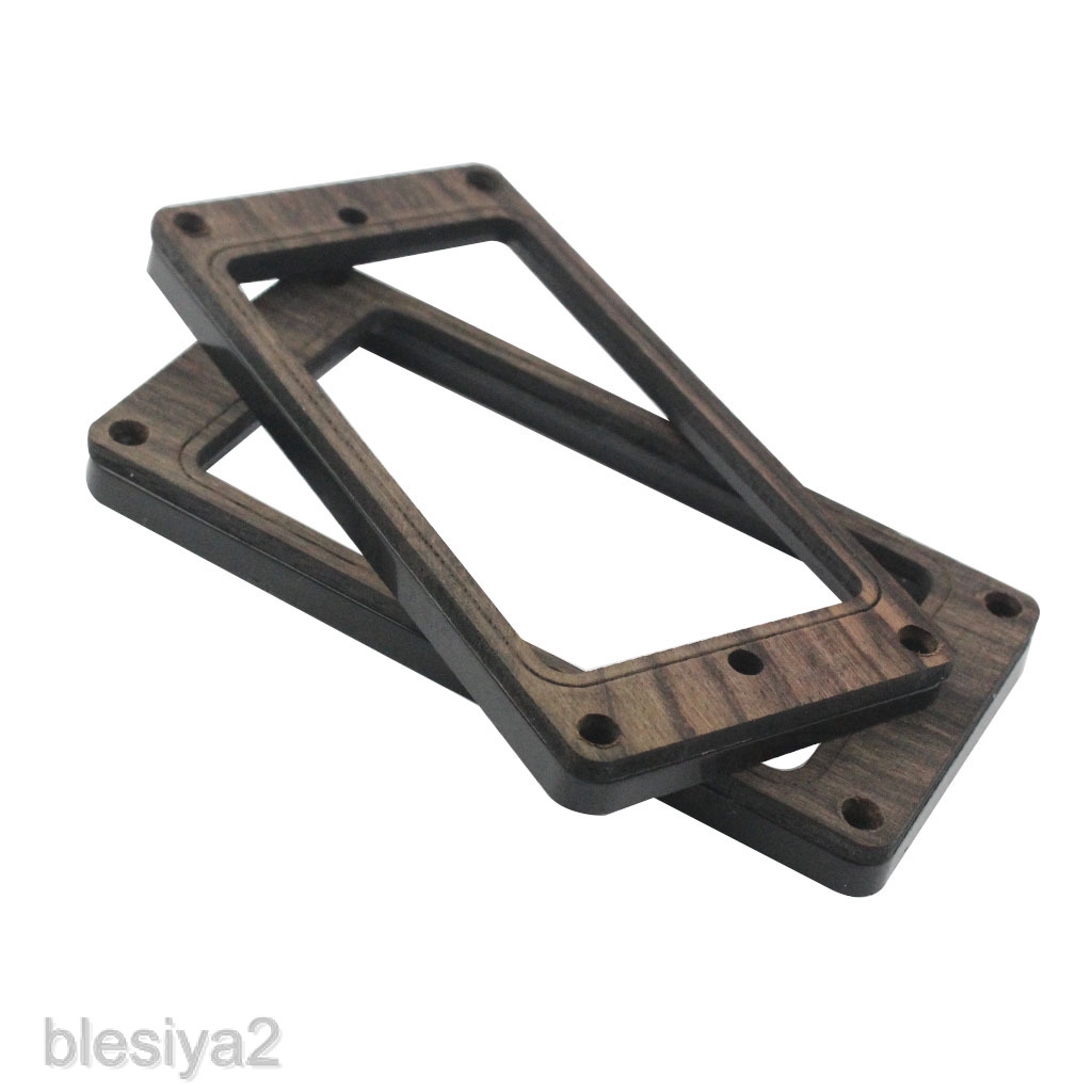 2 Rosewood Humbucker Pickup Mounting Surround Frame for Electric Guitar ...